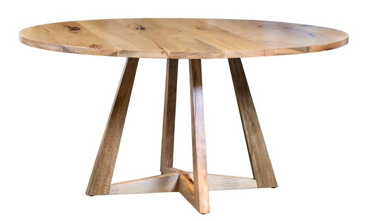 Gatwick Round Marri Timber Wooden Dining Table - Danish Inspired ...